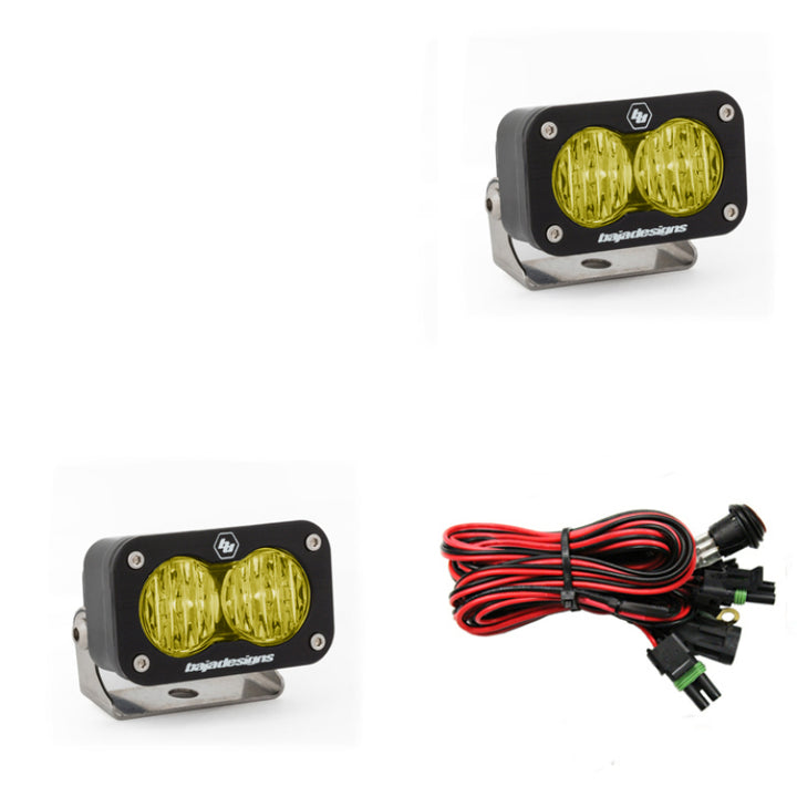 Baja Designs S2 Sport Wide Cornering Pattern Pair LED Work Light - Amb ...