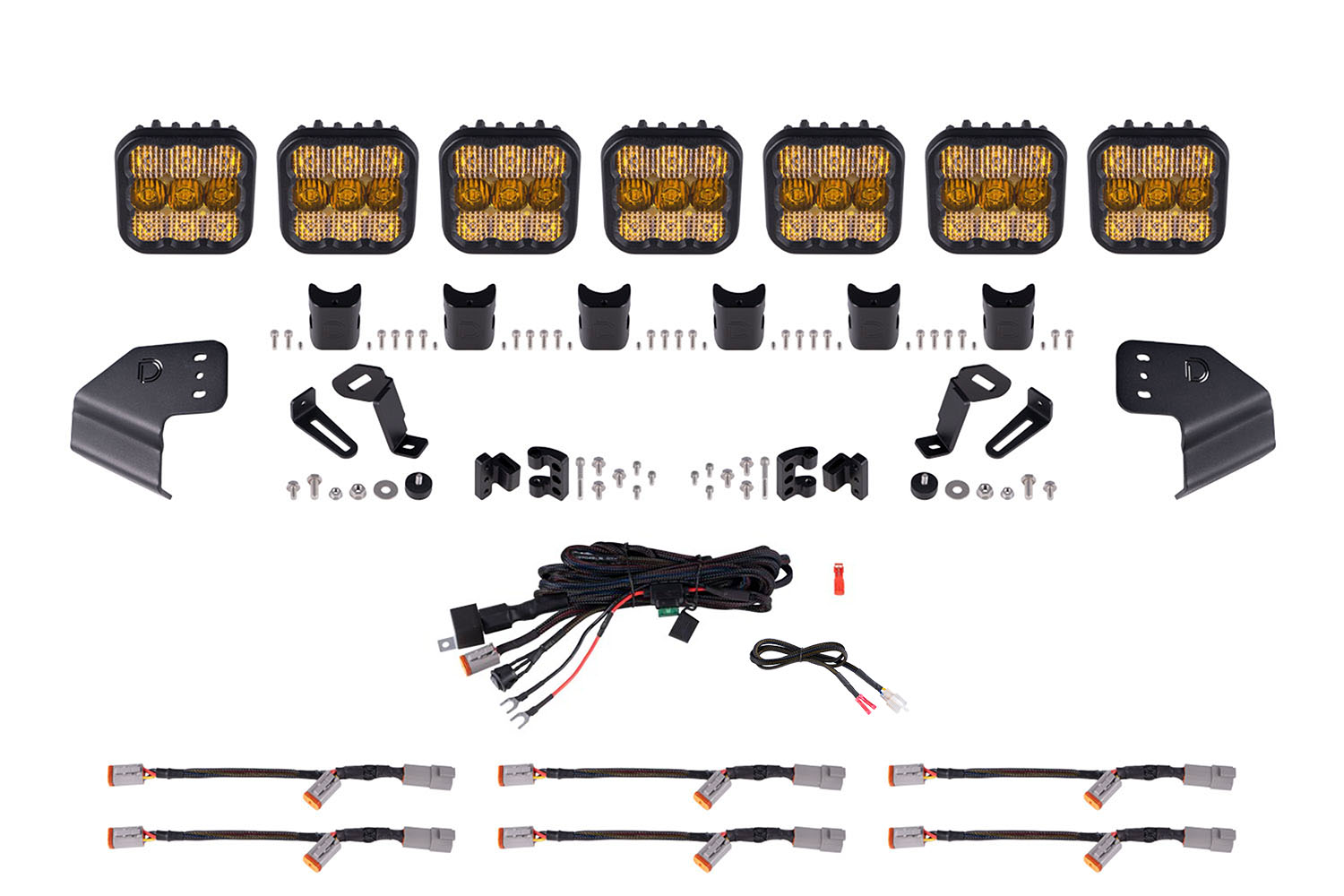 2021+ 6th Gen Bronco SS5 Sport CrossLink Windshield Yellow Combo Light ...