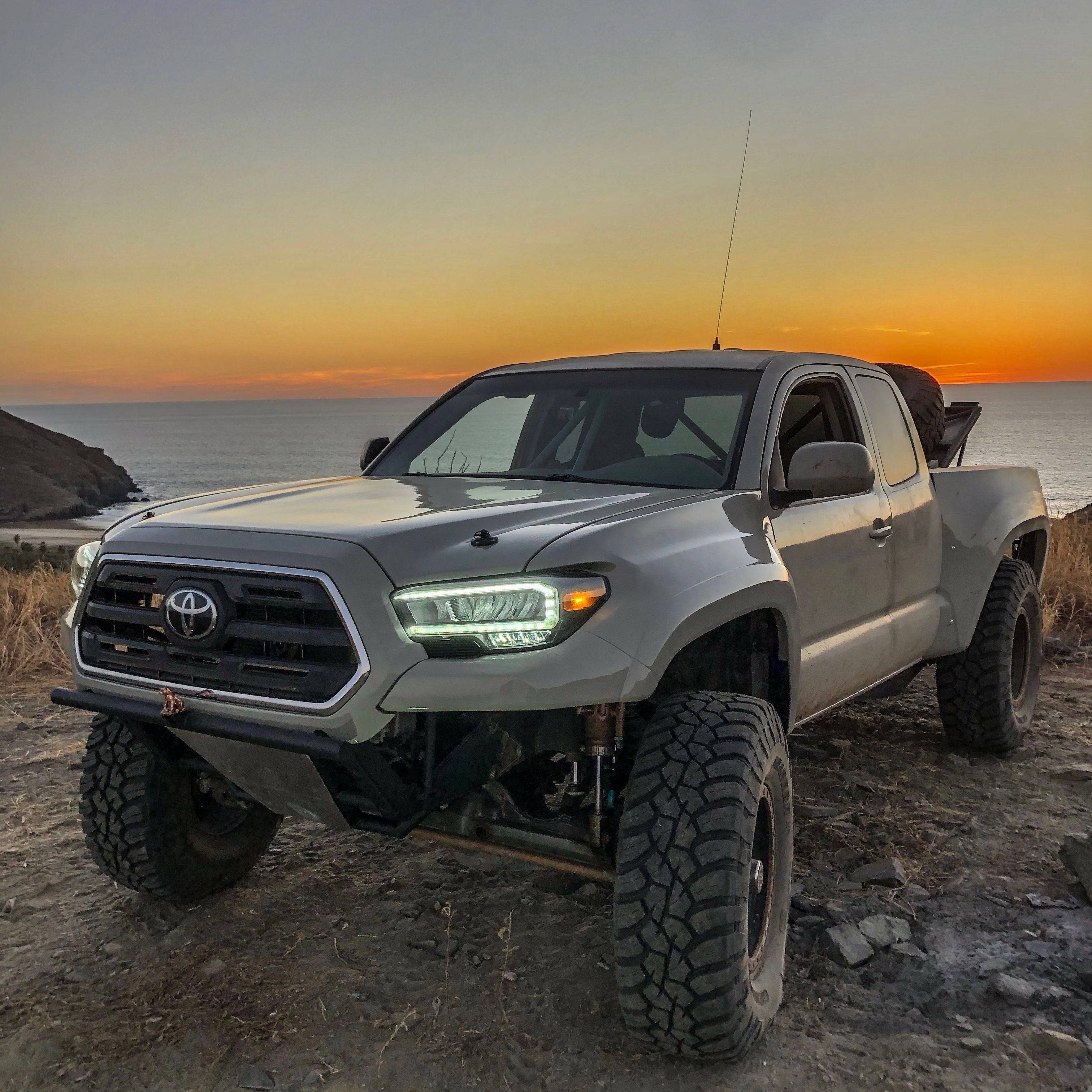 2005-2015 Tacoma 2016 Conversion Off Road Fiberglass Fenders and Hood ...
