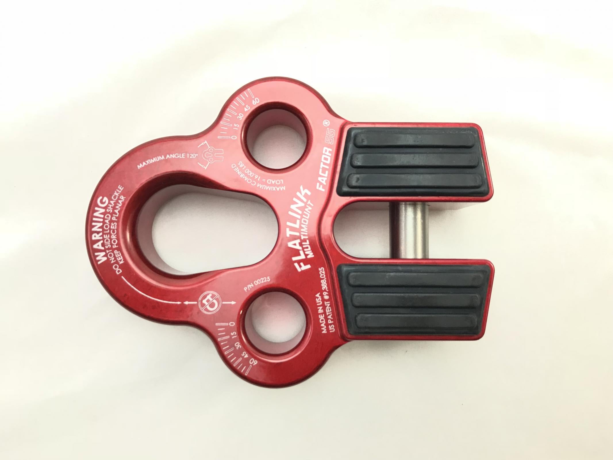 Factor 55 Winch Line Shackle Mount Foldable Flatlink Multimount - Red ...